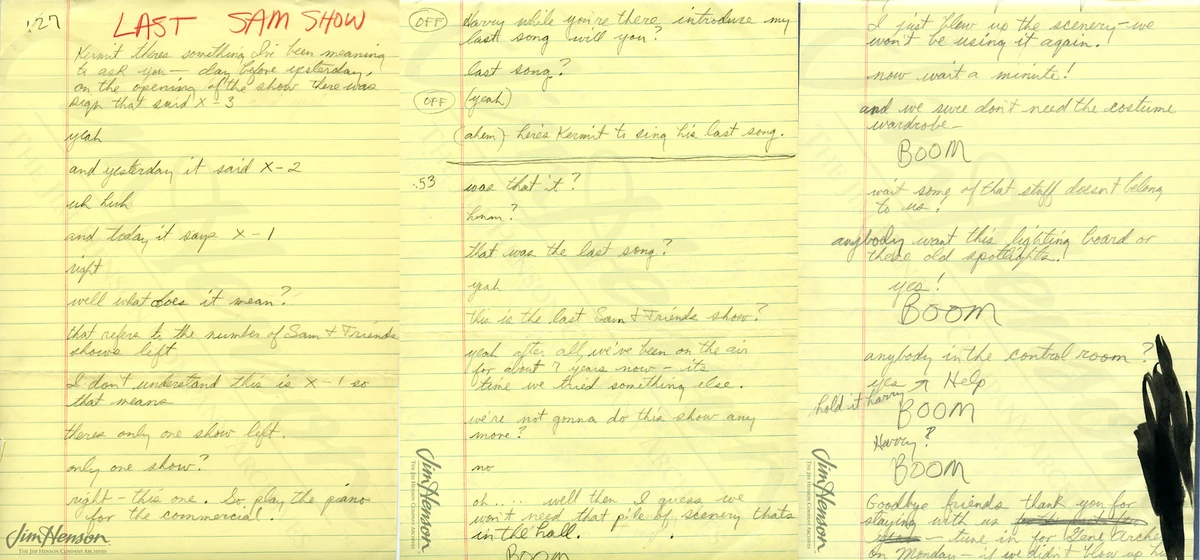 The Sam and Friends Script Book | Muppet Wiki | Fandom