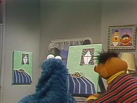 Cookie Monster and Ernie: Ernie Copies Bert's Picture | Muppet Wiki ...