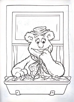 the muppets fozzie bear coloring pages