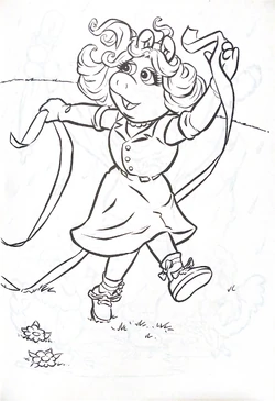 kermit piggy coloring pages