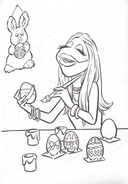 kermit piggy coloring pages