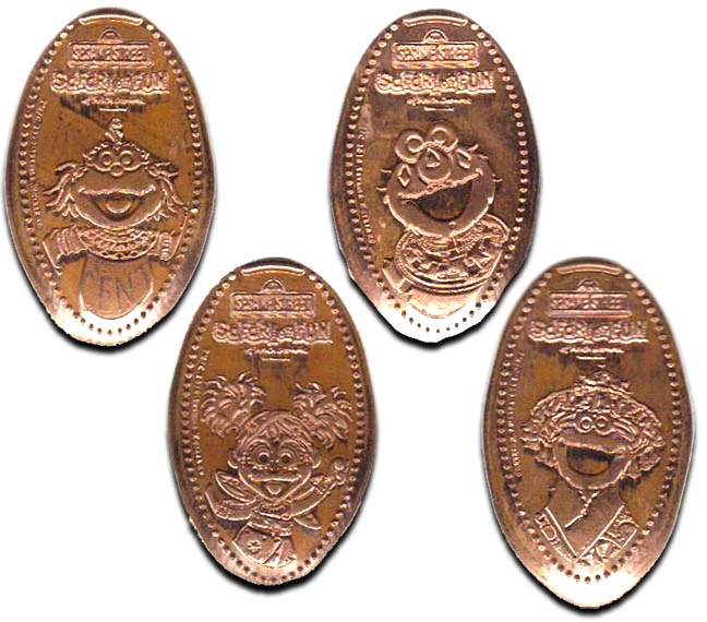 Sesame Street pressed pennies (Busch Gardens) | Muppet Wiki | Fandom