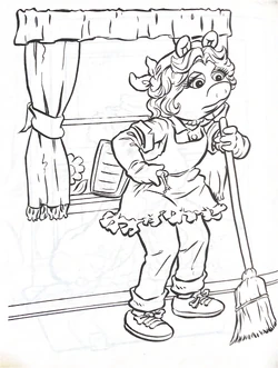 baby miss piggy coloring pages