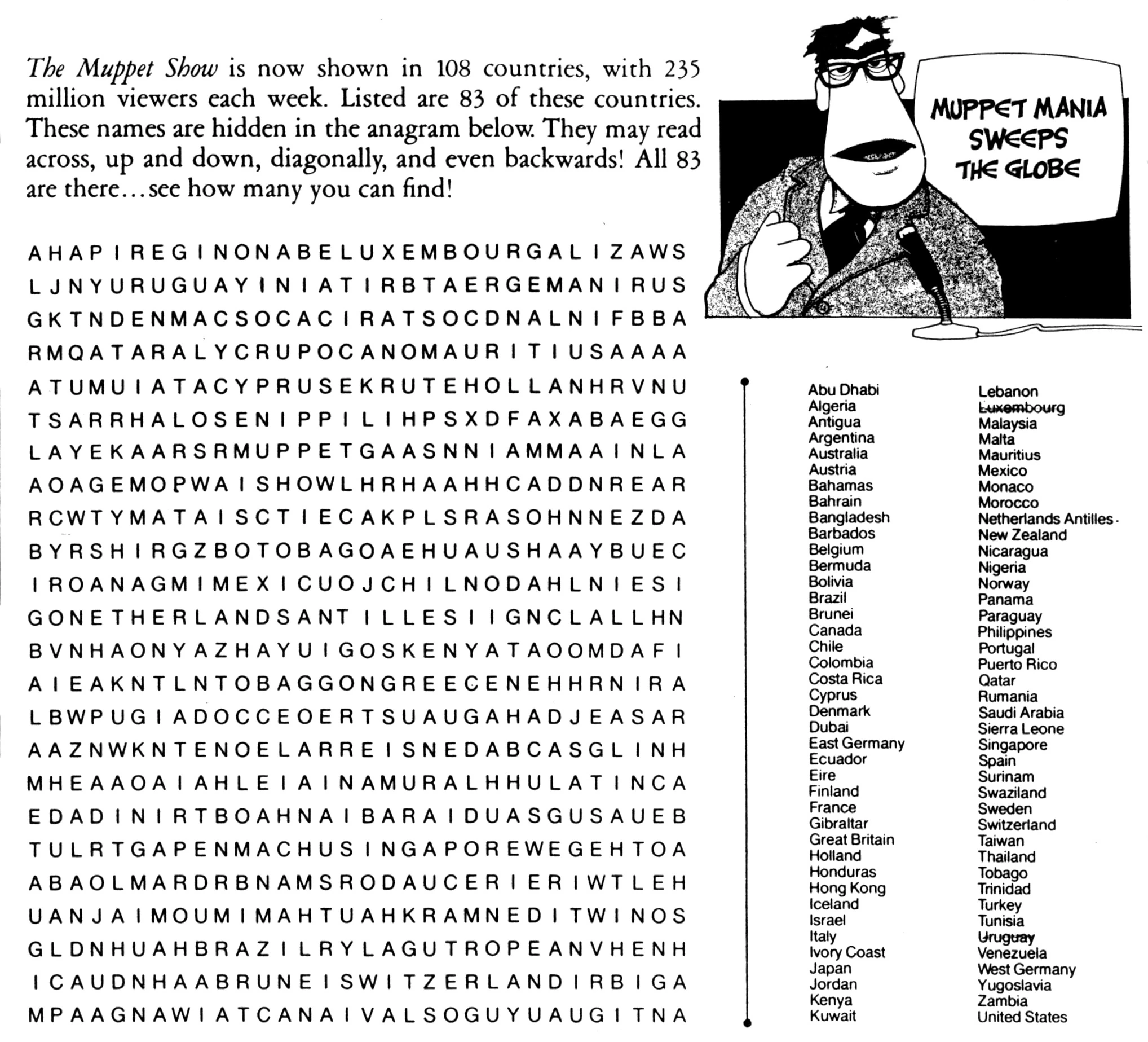 How many countries did The Muppet Show air in? | Muppet Wiki | Fandom