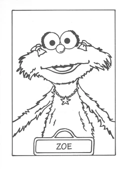 sesame street characters faces coloring pages