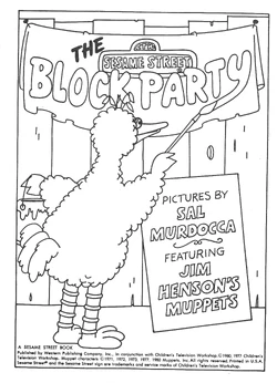 snuffy sesame street coloring pages