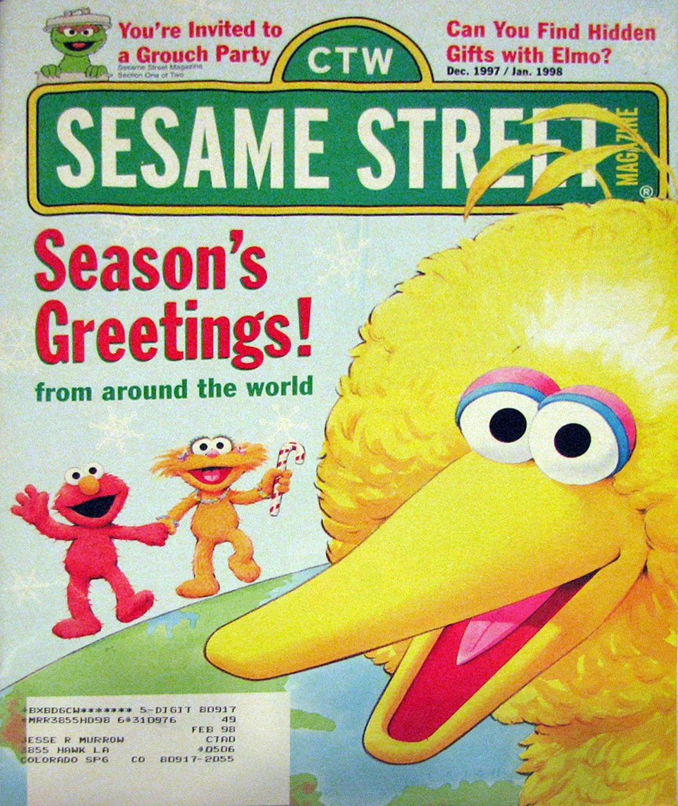 Sesame Street Magazine (Dec 1997 - Jan 1998) | Muppet Wiki | Fandom