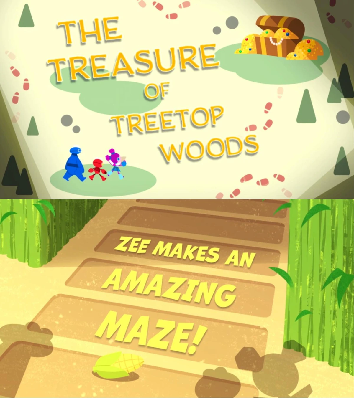 Episode 108: The Treasure of Treetop Woods / Zee Makes an Amazing Maze ...