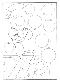 sesame street coloring pages shapes