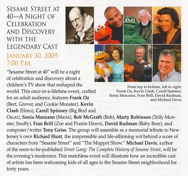 Sesame Street at 40: A Night of Celebration with the Legendary Cast ...