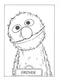 grover book and coloring pages