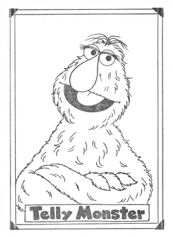 snuffy sesame street coloring page