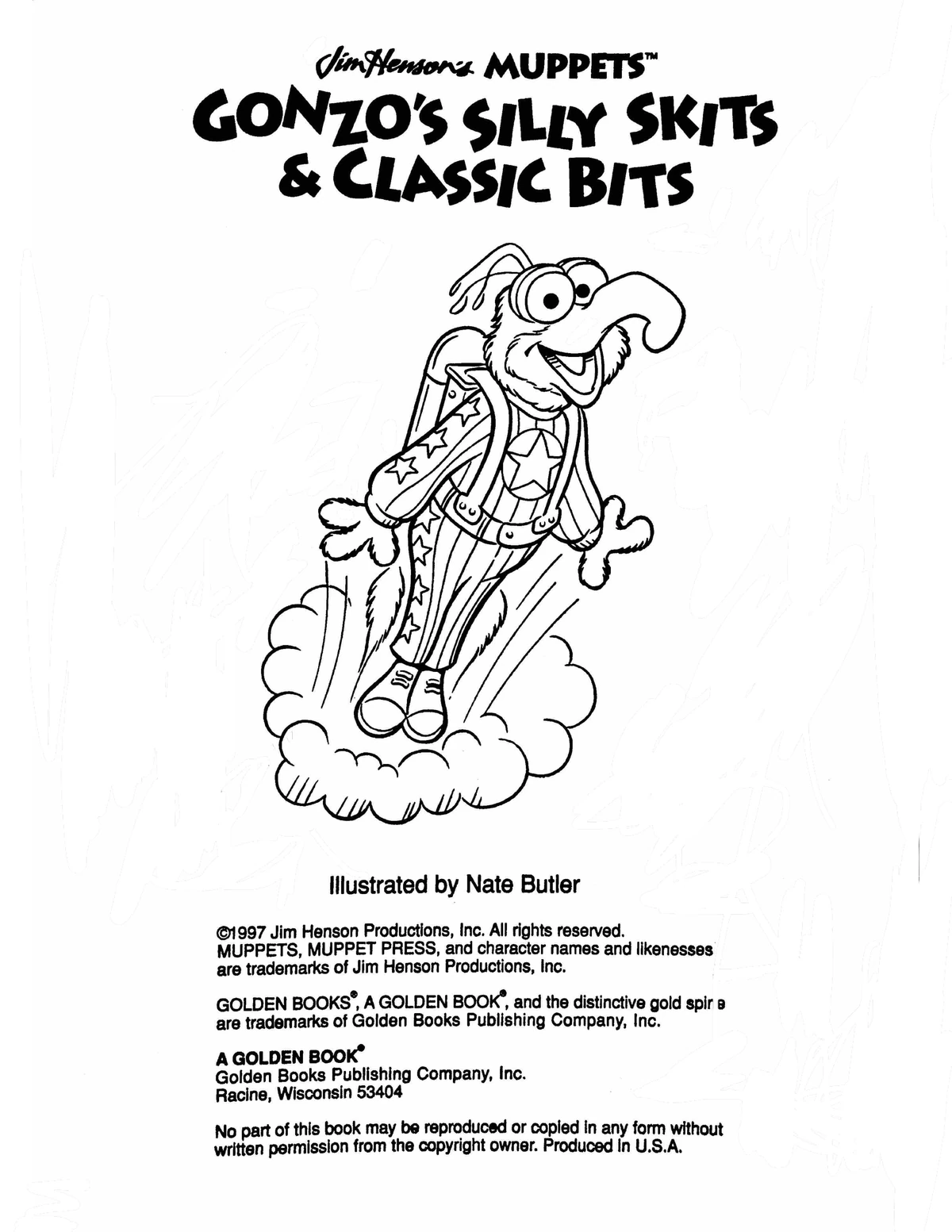 gonzo muppet coloring pages