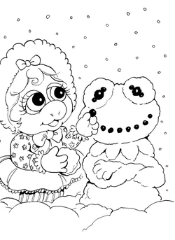 muppet babies coloring pages printable