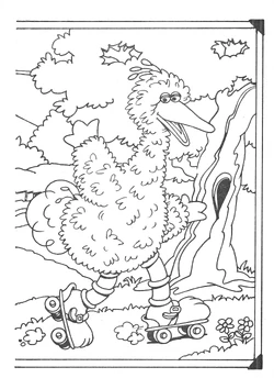 big bird christmas coloring pages