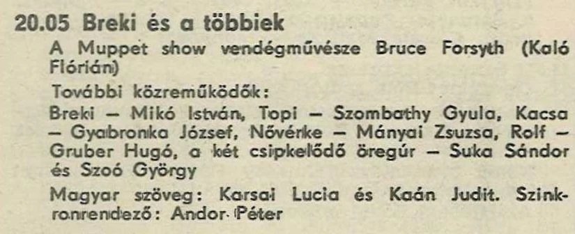 Breki és a többiek | Muppet Wiki | Fandom
