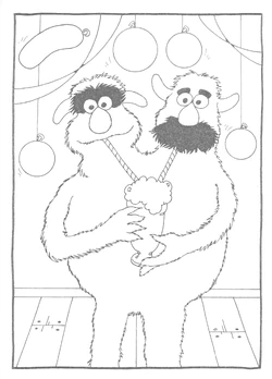 elmo and cookie monster coloring pages