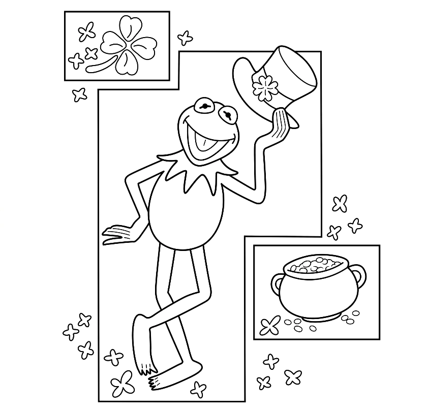 kermit the frog coloring sheet