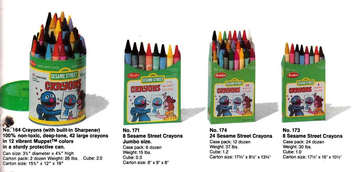Sesame Street crayons (Avalon) | Muppet Wiki | Fandom