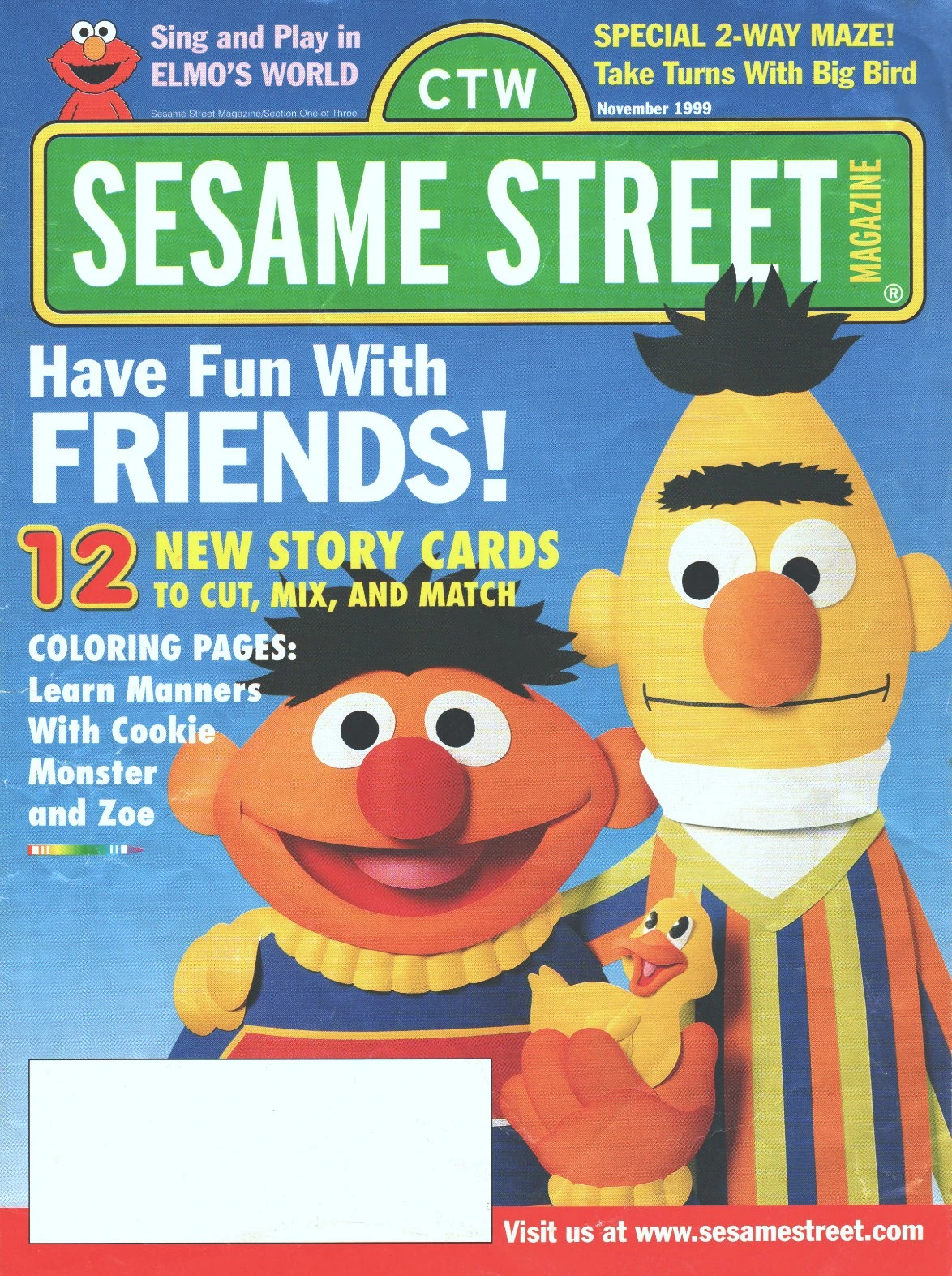 Sesame Street Magazine (Nov 1999) | Muppet Wiki | Fandom