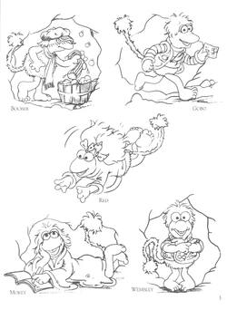fraggle rock coloring book