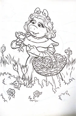 coloring pages for miss piggy