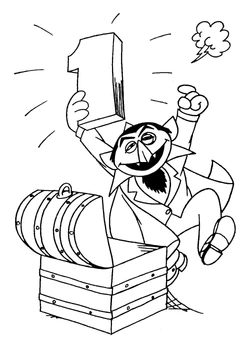 count dracula sesame street coloring pages
