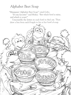 fraggle rock coloring book