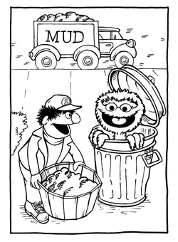 oscar the grump coloring pages