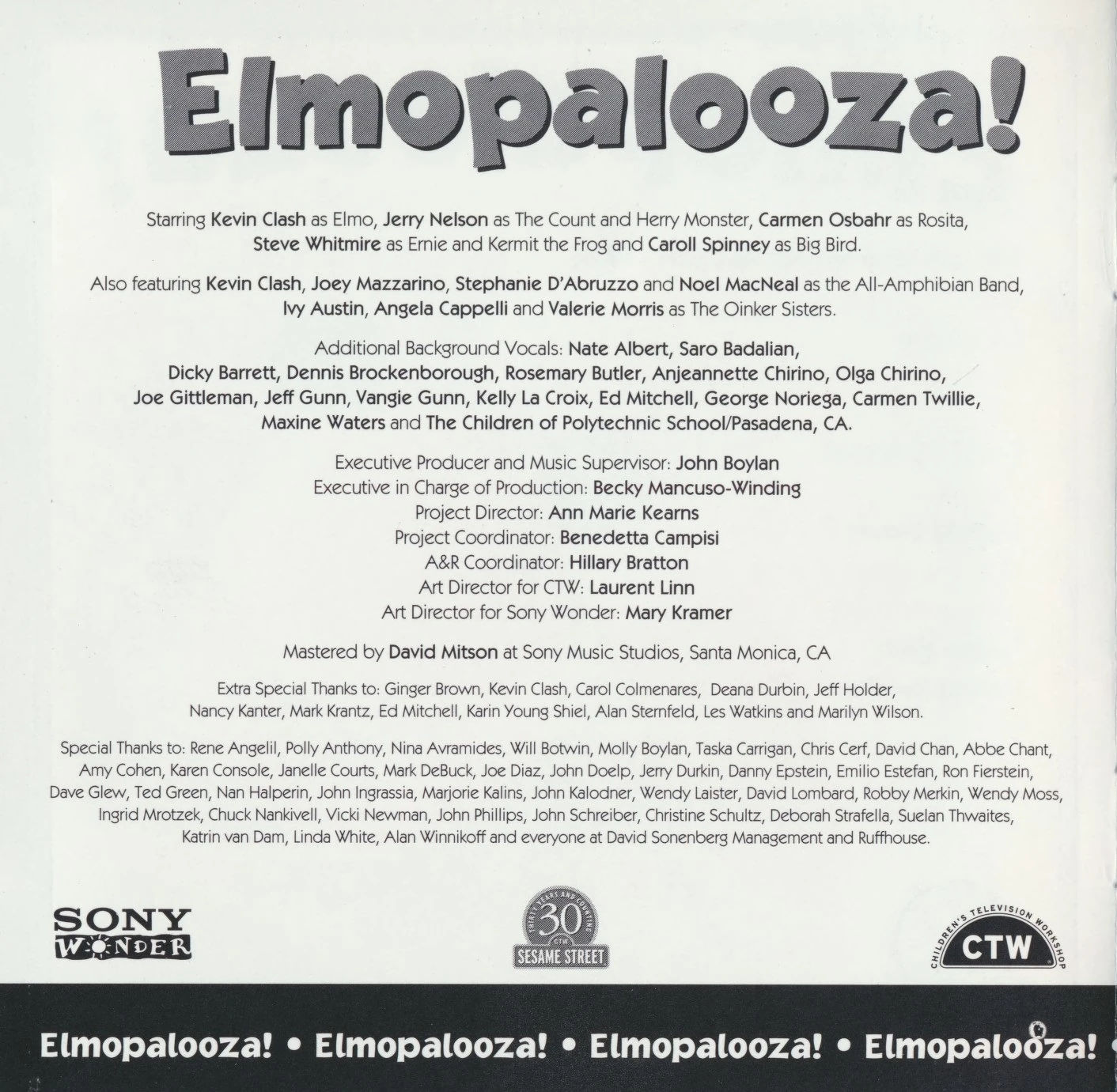 Elmopalooza Cassette