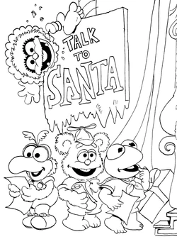 muppets christmas coloring pages