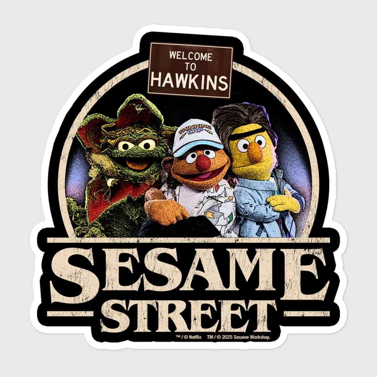 Stranger Things x Sesame Street stickers | Muppet Wiki | Fandom