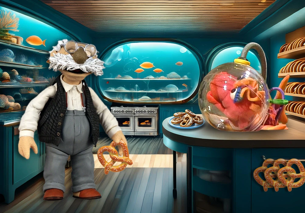 Wanda Cousteau invites Pops the door man to bake pretzels in her ...