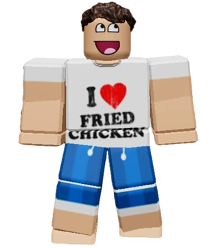 Fried Chicken Roblox Shedletsky In Man Shirt In