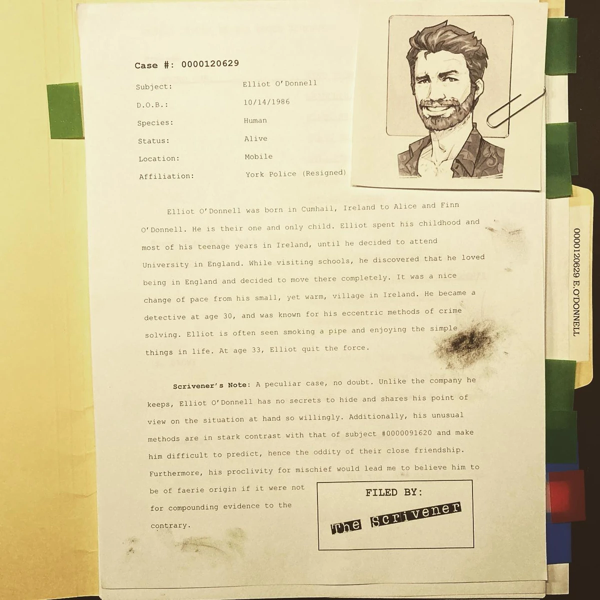 Elliot O'Donnell's case file | Murphy Wiki | Fandom