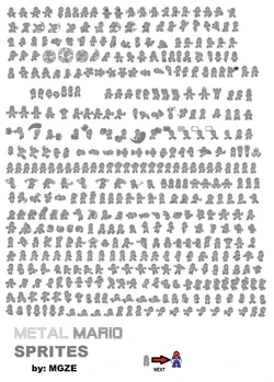 Metal Mario Sprites