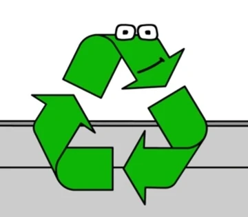 how to draw recycle logo