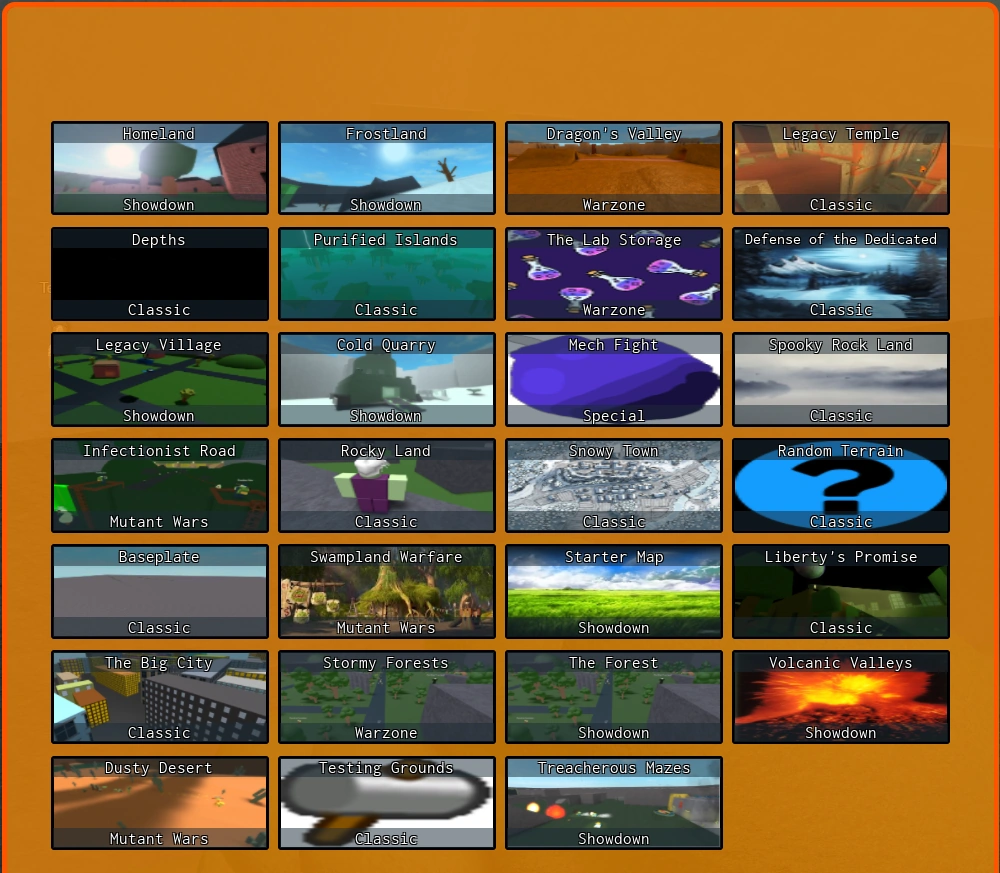 Maps | Mutant Testing Reborn Wiki | Fandom