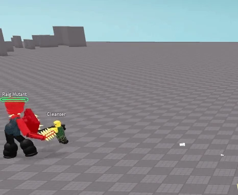 Rotsachtige Horror Rennende Gif Horrifying Brute | Mutant Testing