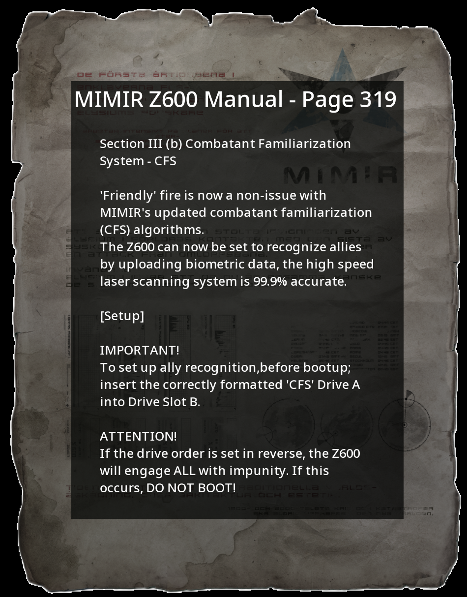 MIMIR Z600 Manual - Page 319 | Mutant Year Zero: Road to Eden Wiki | Fandom MIMIR Z600 Manual - Page 319 | Mutant Year Zero: Road to Eden Wiki | Fandom