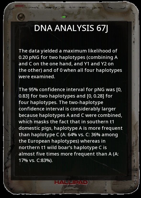 DNA ANALYSIS 67J | Mutant Year Zero: Road to Eden Wiki | Fandom