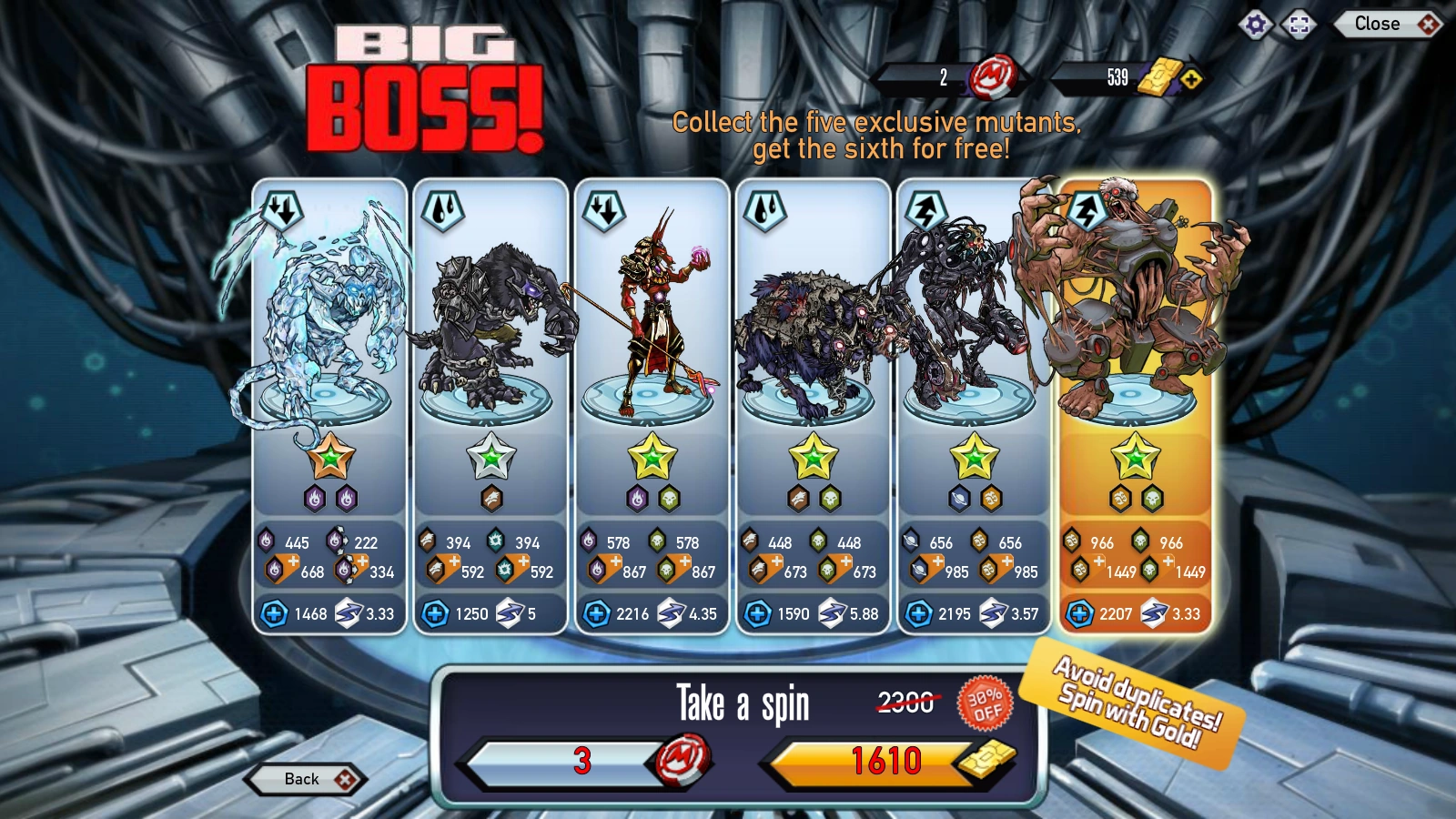 лучшие мутанты в mutants genetic gladiators