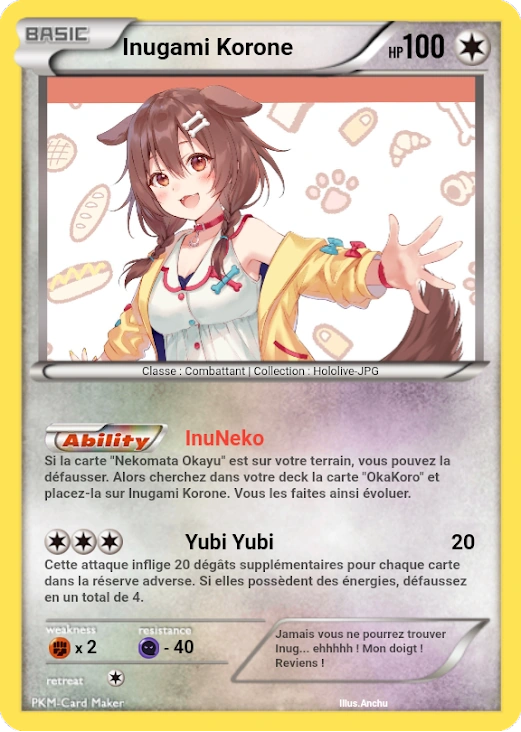 Inugami Korone | Wiki Muticard | Fandom