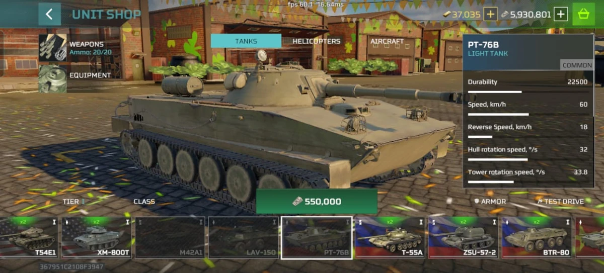 PT-76B | MWT: Tank Battles Wiki | Fandom