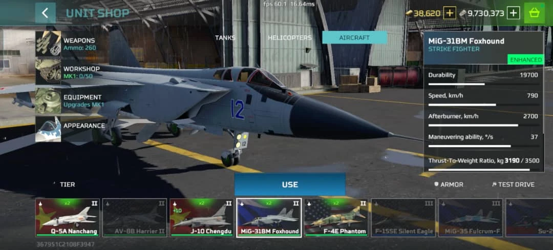 Mig-31BM Foxhound | MWT: Tank Battles Wiki | Fandom