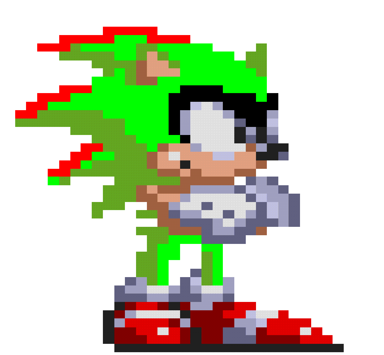 Ashura The Hedgehog Advance Sprites