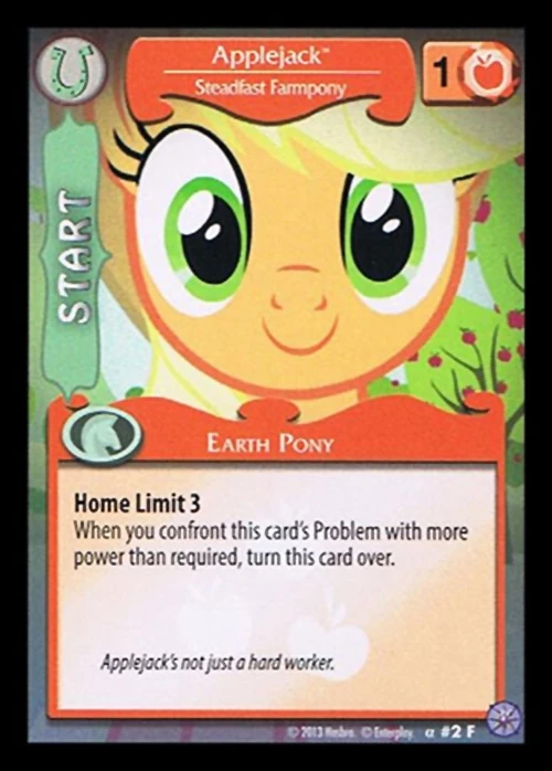 2. Applejack Steadfast Farmpony | My Little Pony Collectible Card Game ...