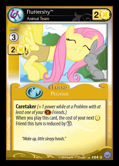 84. Fluttershy Animal Team | My Little Pony Collectible Card Game Wiki ...