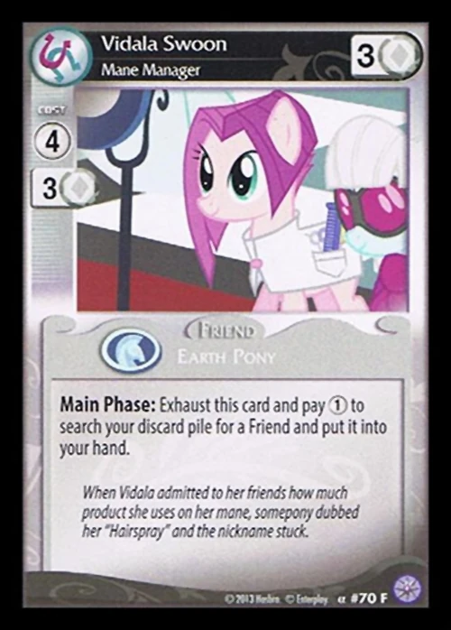 70. Vidala Swoon Mane Manager | My Little Pony Collectible Card Game ...