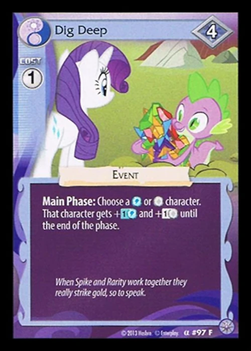 97. Dig Deep | My Little Pony Collectible Card Game Wiki | Fandom